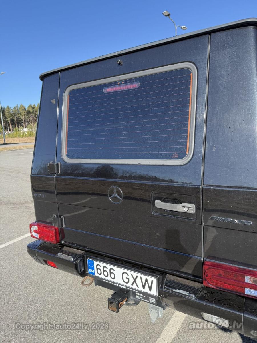 Black Mercedes-Benz G-Class 2005 in Tallinn, with an engine capacity of 5.00 L and mileage of 150 thousand km for 39500 €, photo 6 on AUTOMOTO.COM.LV