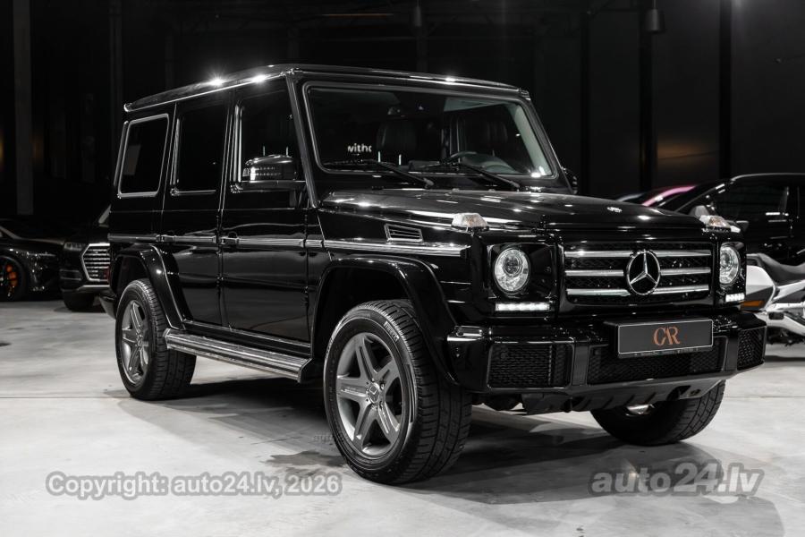Black Mercedes-Benz G-Class 2015 in Riga, with an engine capacity of 3.00 L and mileage of 138 thousand km for 62500 €, photo 4 on AUTOMOTO.COM.LV