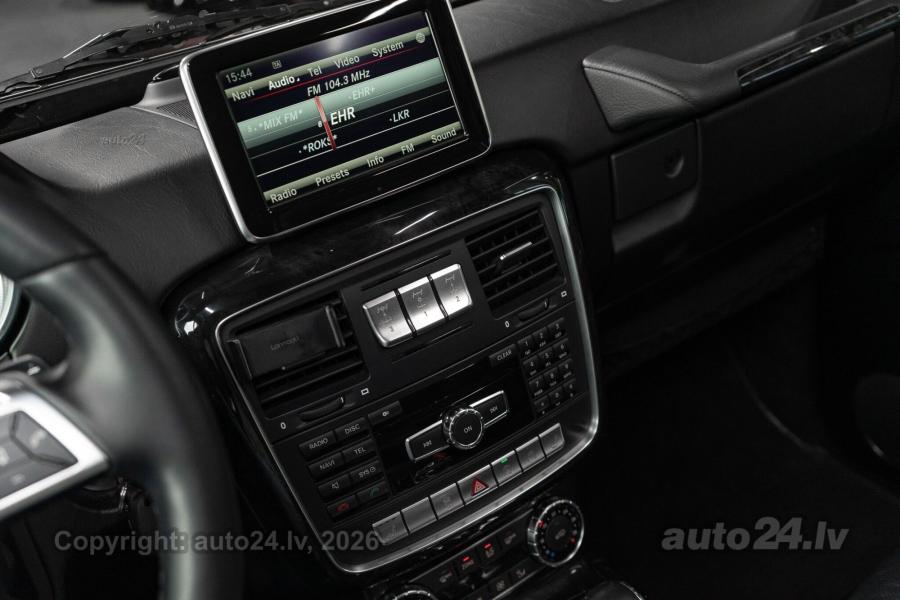 Black Mercedes-Benz G-Class 2015 in Riga, with an engine capacity of 3.00 L and mileage of 138 thousand km for 62500 €, photo 23 on AUTOMOTO.COM.LV