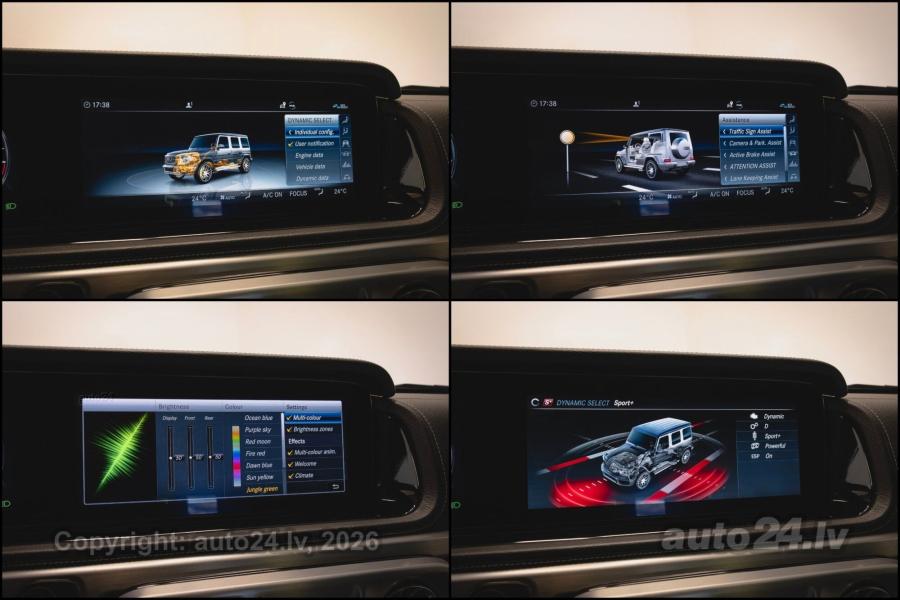 Black Mercedes-Benz G-Class 2019 in Tartu, with an engine capacity of 4.00 L and mileage of 56 thousand km for 149000 €, photo 29 on AUTOMOTO.COM.LV