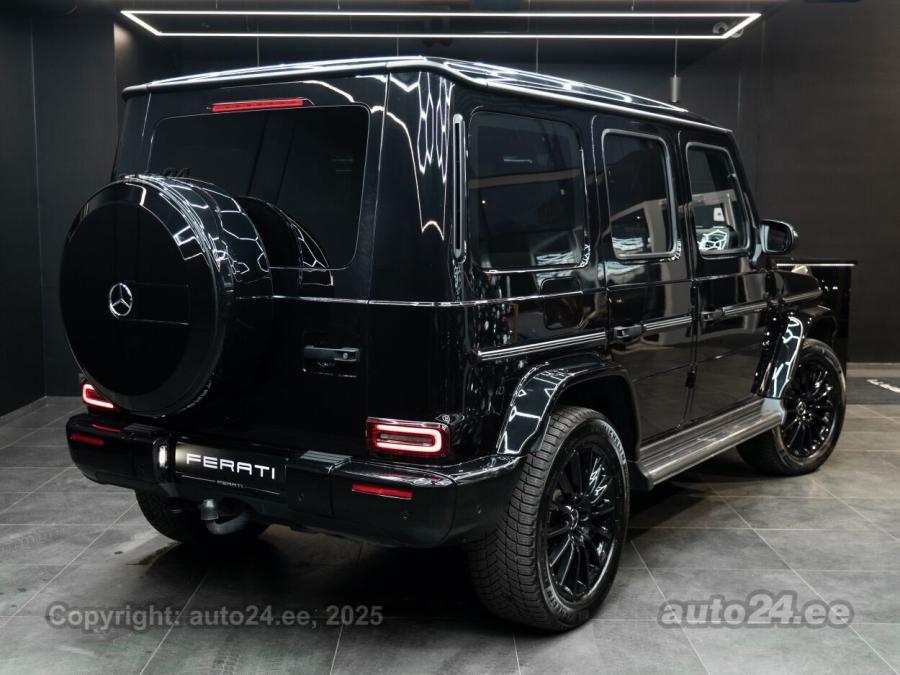 Black Mercedes-Benz G-Class 2023 in Tallinn, with an engine capacity of 2.90 L and mileage of 60 thousand km for 139900 €, photo 2 on AUTOMOTO.COM.LV