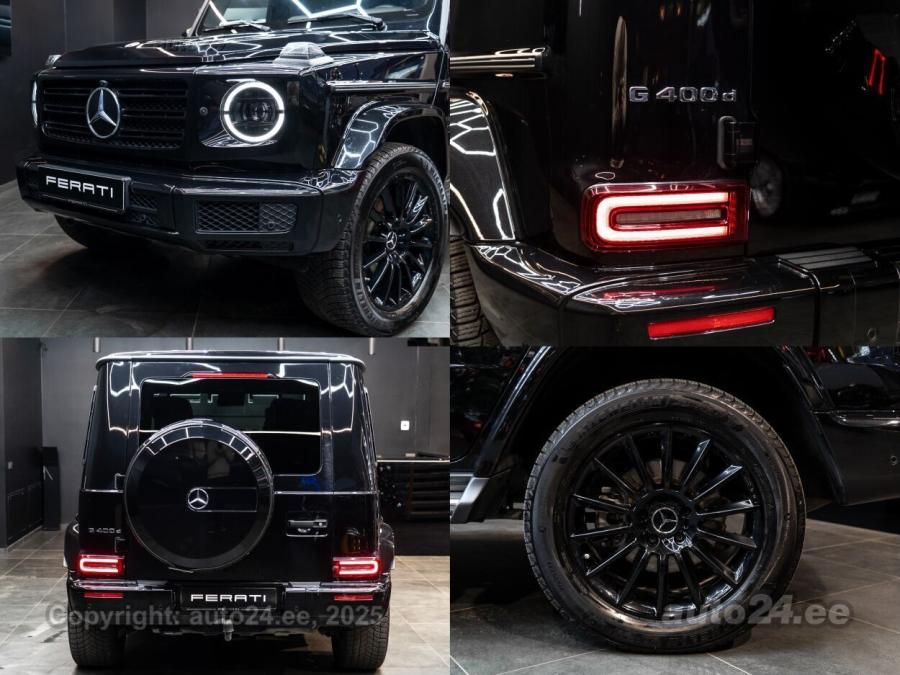 Black Mercedes-Benz G-Class 2023 in Tallinn, with an engine capacity of 2.90 L and mileage of 60 thousand km for 139900 €, photo 3 on AUTOMOTO.COM.LV