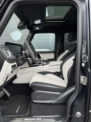 Black Mercedes-Benz G-Class 2023 in Tallinn, with an engine capacity of 4.00 L and mileage of 46 thousand km for 179995 €, photo 13 on AUTOMOTO.COM.LV