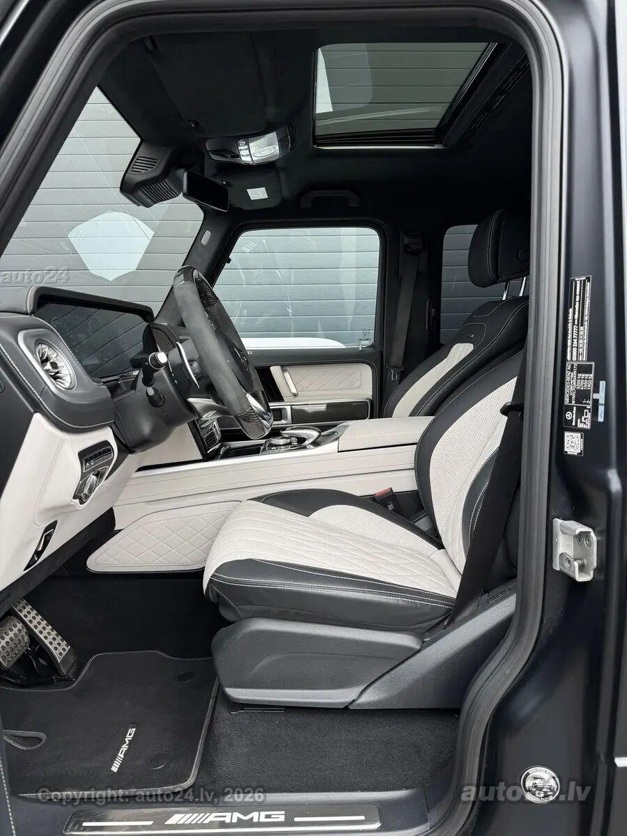 Black Mercedes-Benz G-Class 2023 in Tallinn, with an engine capacity of 4.00 L and mileage of 46 thousand km for 179995 €, photo 13 on AUTOMOTO.COM.LV