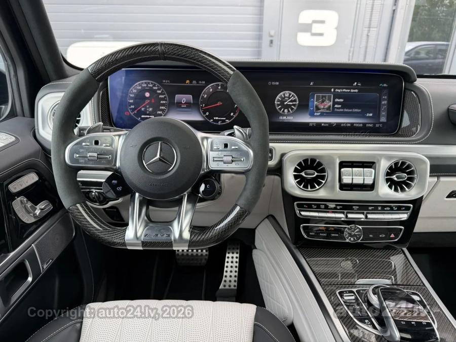 Black Mercedes-Benz G-Class 2023 in Tallinn, with an engine capacity of 4.00 L and mileage of 46 thousand km for 179995 €, photo 17 on AUTOMOTO.COM.LV