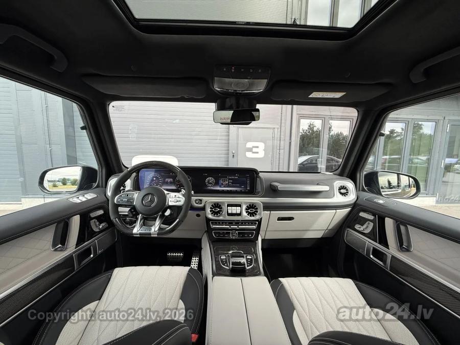 Black Mercedes-Benz G-Class 2023 in Tallinn, with an engine capacity of 4.00 L and mileage of 46 thousand km for 179995 €, photo 18 on AUTOMOTO.COM.LV