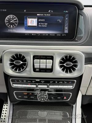 Black Mercedes-Benz G-Class 2023 in Tallinn, with an engine capacity of 4.00 L and mileage of 46 thousand km for 179995 €, photo 21 on AUTOMOTO.COM.LV