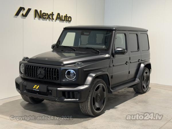 Black Mercedes-Benz G-Class 2024 in Tartu, with an engine capacity of 4.00 L and mileage of 17 thousand km for 224900 €, photo 1 on AUTOMOTO.COM.LV