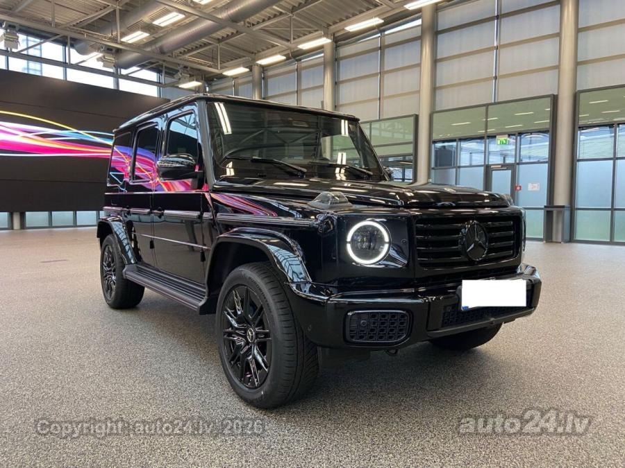 Black Mercedes-Benz G-Class 2025 in Tallinn, with an engine capacity of 2.99 L and mileage of 19 thousand km for 176000 €, photo 1 on AUTOMOTO.COM.LV