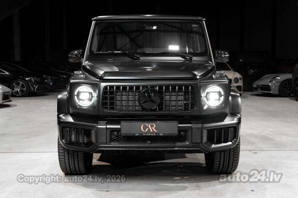 Black Mercedes-Benz G-Class 2025 in Riga, with an engine capacity of 4.00 L and mileage of 0 thousand km for 278300 €, photo 2 on AUTOMOTO.COM.LV