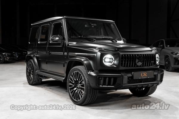 Black Mercedes-Benz G-Class 2025 in Riga, with an engine capacity of 4.00 L and mileage of 0 thousand km for 278300 €, photo 3 on AUTOMOTO.COM.LV