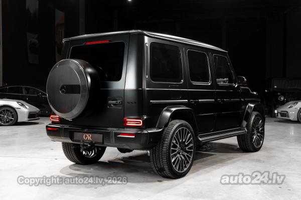Black Mercedes-Benz G-Class 2025 in Riga, with an engine capacity of 4.00 L and mileage of 0 thousand km for 278300 €, photo 4 on AUTOMOTO.COM.LV