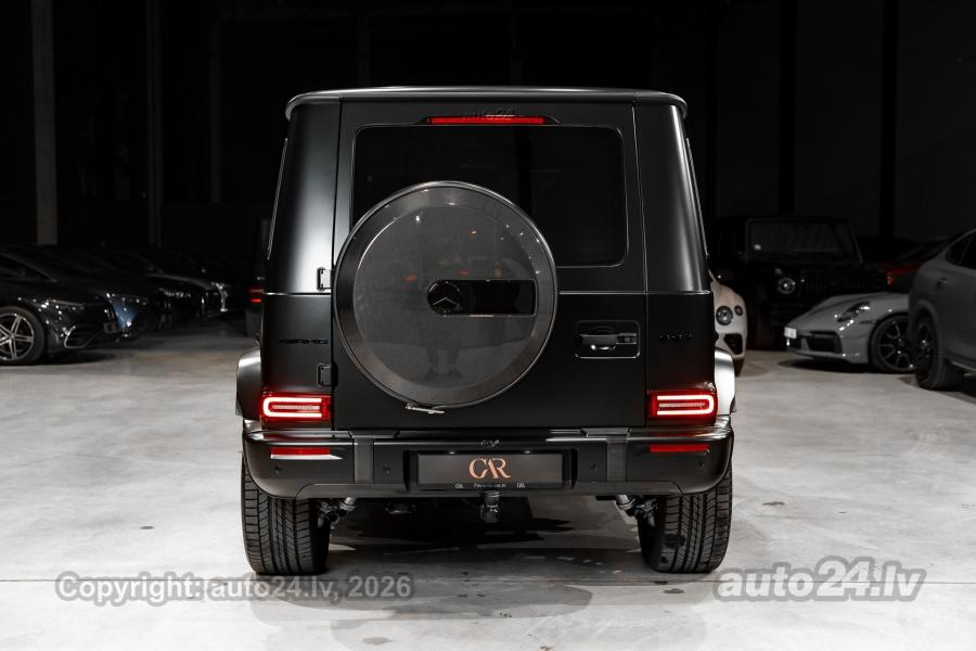 Black Mercedes-Benz G-Class 2025 in Riga, with an engine capacity of 4.00 L and mileage of 0 thousand km for 278300 €, photo 6 on AUTOMOTO.COM.LV