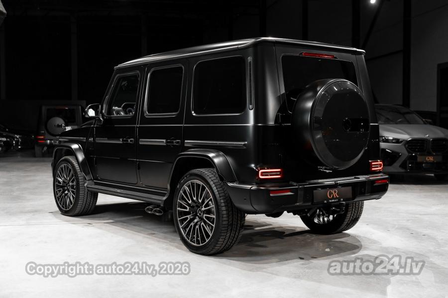 Black Mercedes-Benz G-Class 2025 in Riga, with an engine capacity of 4.00 L and mileage of 0 thousand km for 278300 €, photo 7 on AUTOMOTO.COM.LV