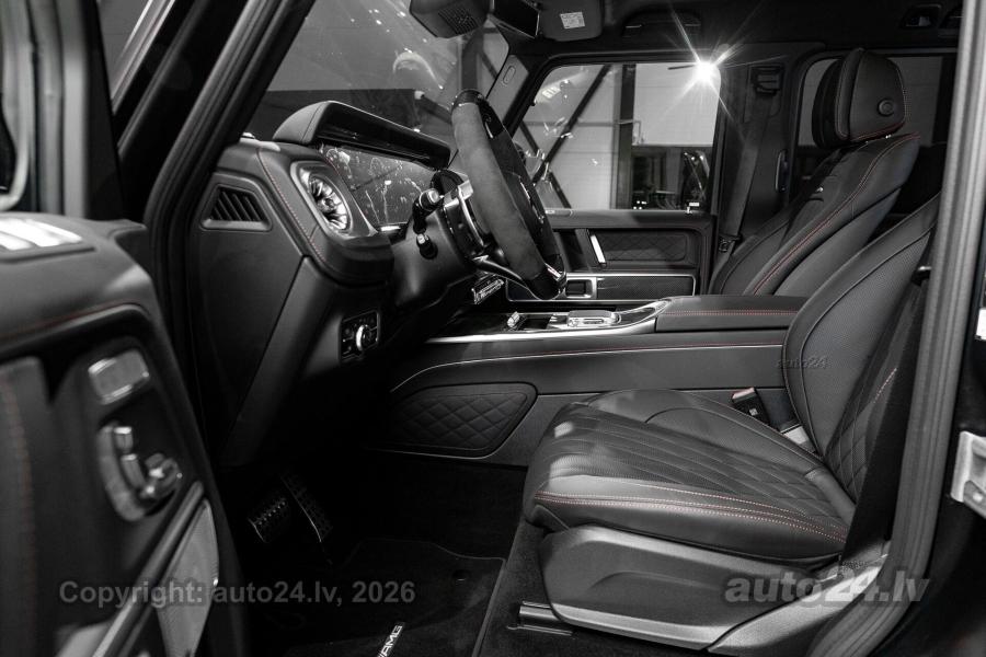 Black Mercedes-Benz G-Class 2025 in Riga, with an engine capacity of 4.00 L and mileage of 0 thousand km for 278300 €, photo 9 on AUTOMOTO.COM.LV