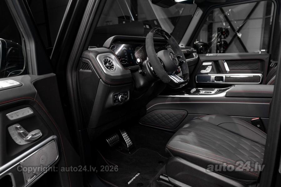Black Mercedes-Benz G-Class 2025 in Riga, with an engine capacity of 4.00 L and mileage of 0 thousand km for 278300 €, photo 10 on AUTOMOTO.COM.LV