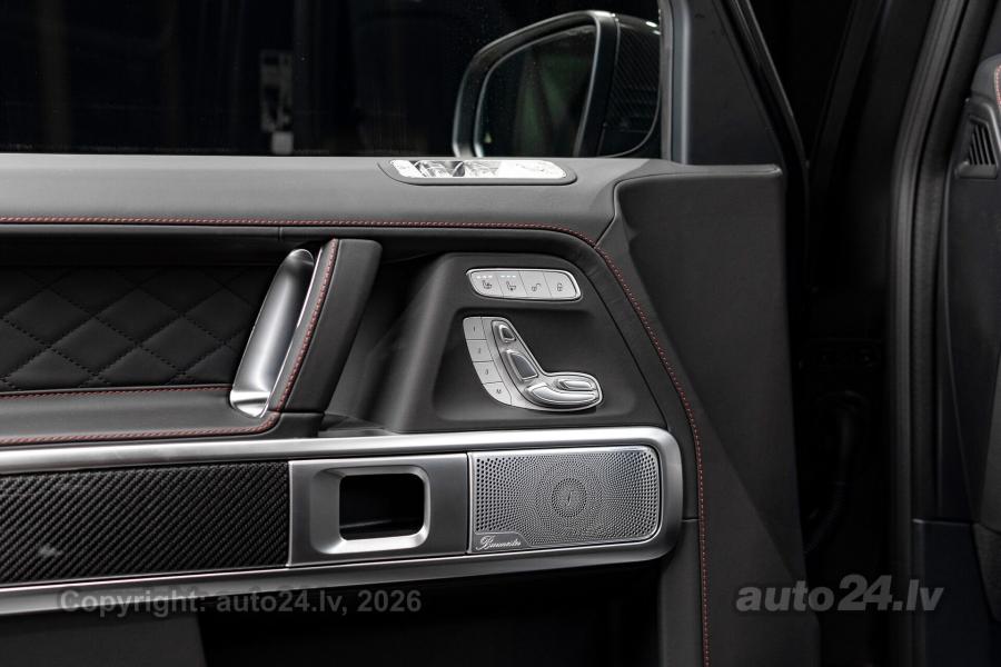 Black Mercedes-Benz G-Class 2025 in Riga, with an engine capacity of 4.00 L and mileage of 0 thousand km for 278300 €, photo 14 on AUTOMOTO.COM.LV