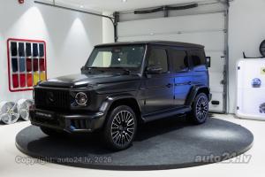 Melns Mercedes-Benz G-Class 2026 Tallina, ar dzinēja tilpumu 4.00 L un nobraukumu 4 tūkst. km par 260977 €, foto  vietnē AUTOMOTO.COM.LV
