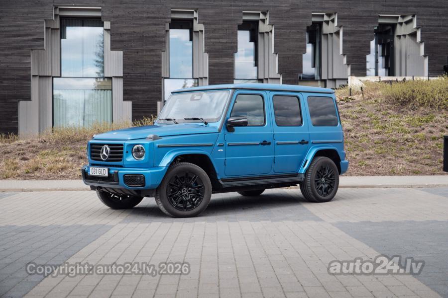 Blue Mercedes-Benz G-Class 2025 in Tallinn, with an engine capacity of 0.00 L and mileage of 12 thousand km for 165000 €, photo 1 on AUTOMOTO.COM.LV
