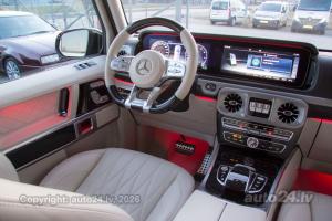 Grey Mercedes-Benz G-Class 2019 in Tallinn, with an engine capacity of 4.00 L and mileage of 101 thousand km for 153000 €, photo 27 on AUTOMOTO.COM.LV