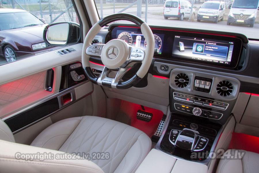 Grey Mercedes-Benz G-Class 2019 in Tallinn, with an engine capacity of 4.00 L and mileage of 101 thousand km for 153000 €, photo 27 on AUTOMOTO.COM.LV