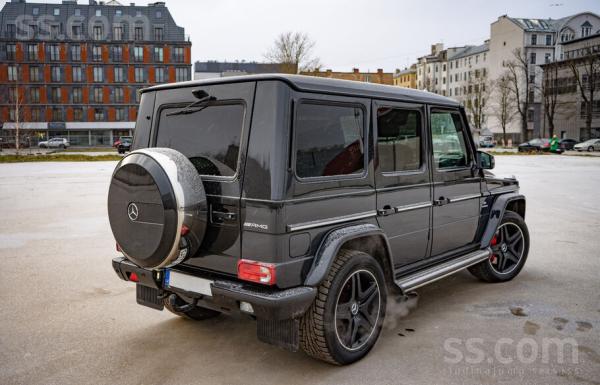 Black Mercedes-Benz G63 AMG 2012 in Riga, with an engine capacity of 5.50 L and mileage of 110 thousand km for 56500 €, photo 1 on AUTOMOTO.COM.LV