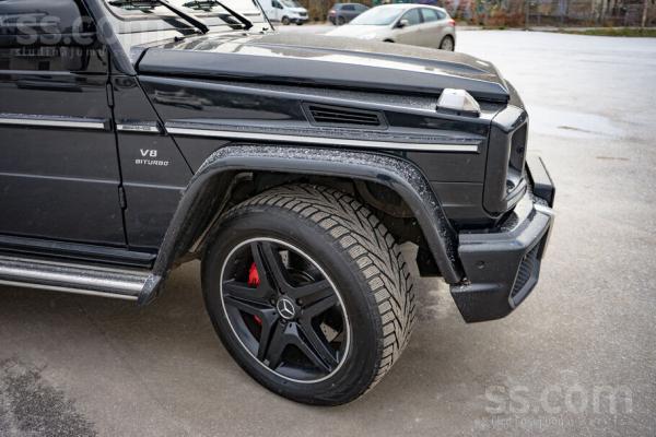 Black Mercedes-Benz G63 AMG 2012 in Riga, with an engine capacity of 5.50 L and mileage of 110 thousand km for 56500 €, photo 7 on AUTOMOTO.COM.LV