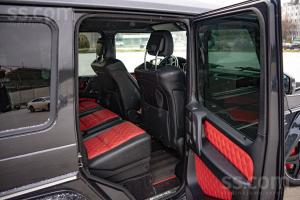 Black Mercedes-Benz G63 AMG 2012 in Riga, with an engine capacity of 5.50 L and mileage of 110 thousand km for 56500 €, photo 10 on AUTOMOTO.COM.LV