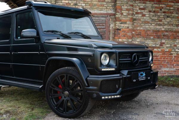 Black Mercedes-Benz G63 AMG 2012 in Marijampole, with an engine capacity of 5.50 L and mileage of 188 thousand km for 64950 €, photo 7 on AUTOMOTO.COM.LV