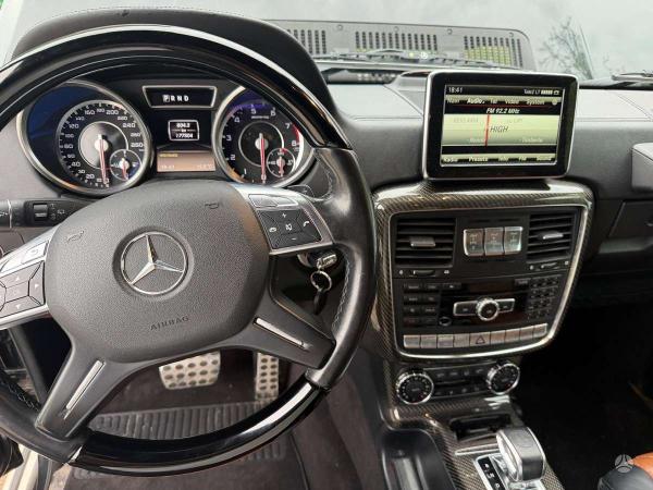 Black Mercedes-Benz G63 AMG 2013 in Vilnius, with an engine capacity of 5.50 L and mileage of 178 thousand km for 43000 €, photo 9 on AUTOMOTO.COM.LV