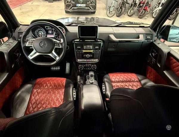 Black Mercedes-Benz G63 AMG 2014 in Riga, with an engine capacity of 5.46 L and mileage of 47 thousand km for 80000 €, photo 11 on AUTOMOTO.COM.LV