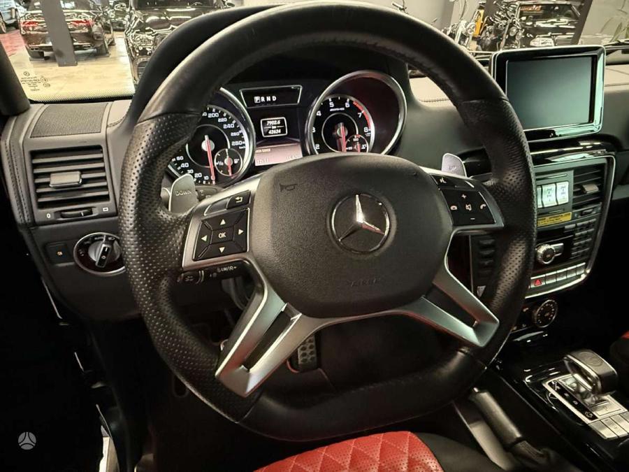 Melns Mercedes-Benz G63 AMG 2014 Rīga, ar dzinēja tilpumu 5.46 L un nobraukumu 47 tūkst. km par 80000 €, foto 12 vietnē AUTOMOTO.COM.LV