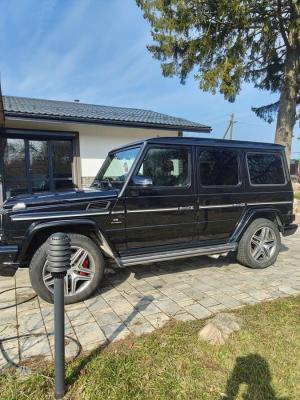 Black Mercedes-Benz G63 AMG 2014 in Liepaja, with an engine capacity of 5.46 L and mileage of 248 thousand km for 46700 €, photo 5 on AUTOMOTO.COM.LV
