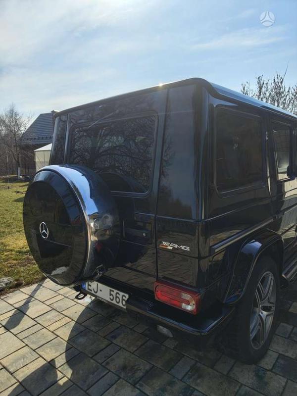 Black Mercedes-Benz G63 AMG 2014 in Liepaja, with an engine capacity of 5.46 L and mileage of 248 thousand km for 46700 €, photo 7 on AUTOMOTO.COM.LV