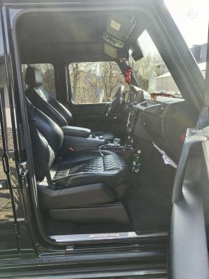 Black Mercedes-Benz G63 AMG 2014 in Liepaja, with an engine capacity of 5.46 L and mileage of 248 thousand km for 46700 €, photo 18 on AUTOMOTO.COM.LV