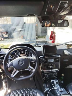 Black Mercedes-Benz G63 AMG 2014 in Liepaja, with an engine capacity of 5.46 L and mileage of 248 thousand km for 46700 €, photo 19 on AUTOMOTO.COM.LV