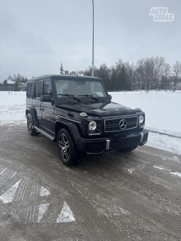 Black Mercedes-Benz G63 AMG 2015 in Raseiniai, with an engine capacity of 5.50 L and mileage of 35 thousand km for 55000 €, photo 1 on AUTOMOTO.COM.LV