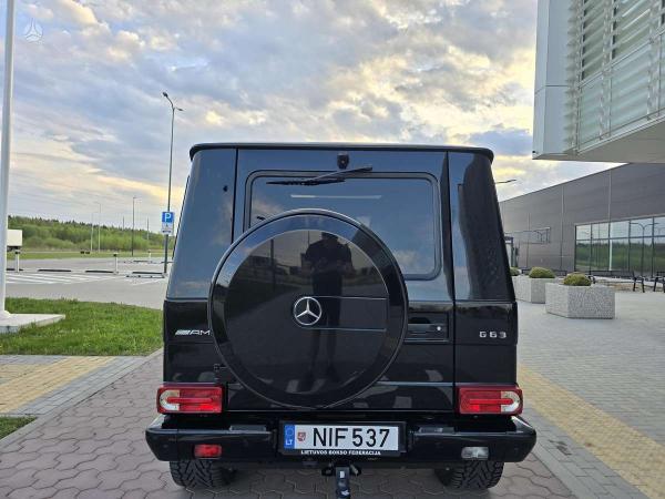 Black Mercedes-Benz G63 AMG 2018 in Kaunas, with an engine capacity of 5.46 L and mileage of 65 thousand km for 75000 €, photo 5 on AUTOMOTO.COM.LV