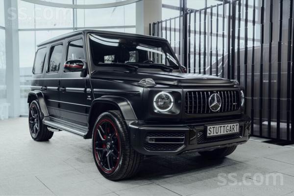 Black Mercedes-Benz G63 AMG 2019 in Riga, with an engine capacity of 4.00 L and mileage of 65 thousand km for 135000 €, photo 1 on AUTOMOTO.COM.LV