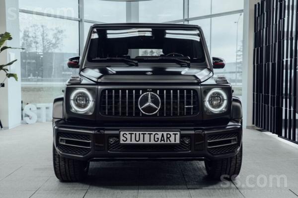 Black Mercedes-Benz G63 AMG 2019 in Riga, with an engine capacity of 4.00 L and mileage of 65 thousand km for 135000 €, photo 2 on AUTOMOTO.COM.LV