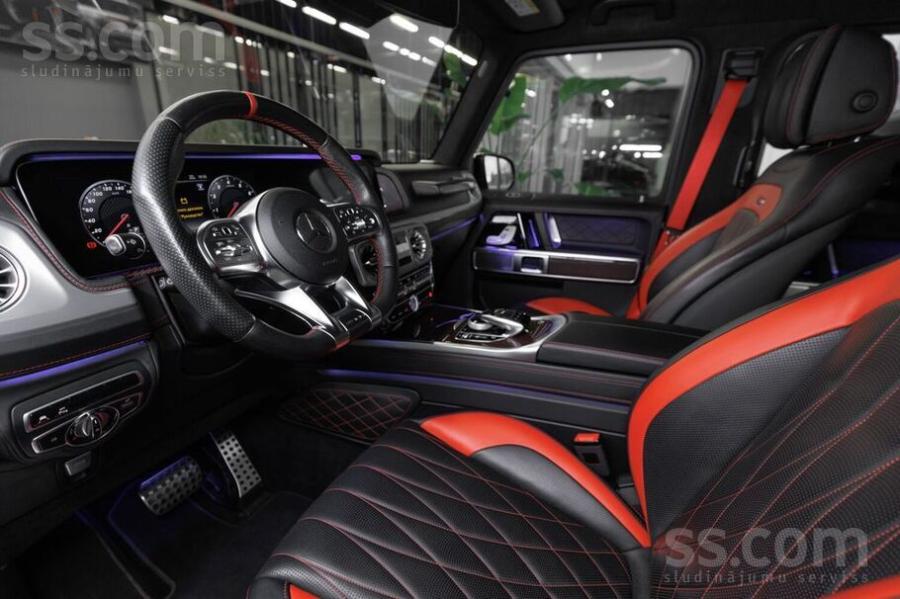 Melns Mercedes-Benz G63 AMG 2019 Rīga, ar dzinēja tilpumu 4.00 L un nobraukumu 65 tūkst. km par 135000 €, foto 15 vietnē AUTOMOTO.COM.LV