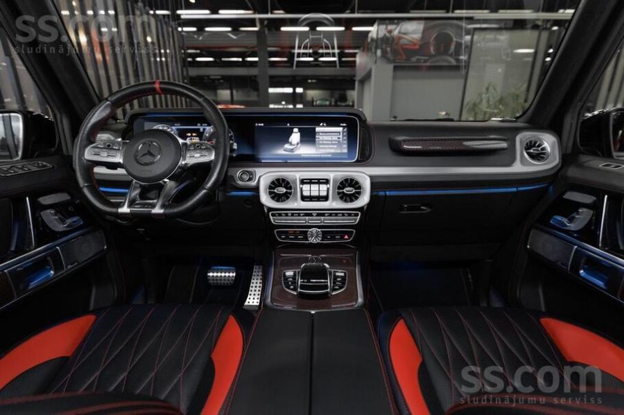 Melns Mercedes-Benz G63 AMG 2019 Rīga, ar dzinēja tilpumu 4.00 L un nobraukumu 65 tūkst. km par 135000 €, foto 16 vietnē AUTOMOTO.COM.LV