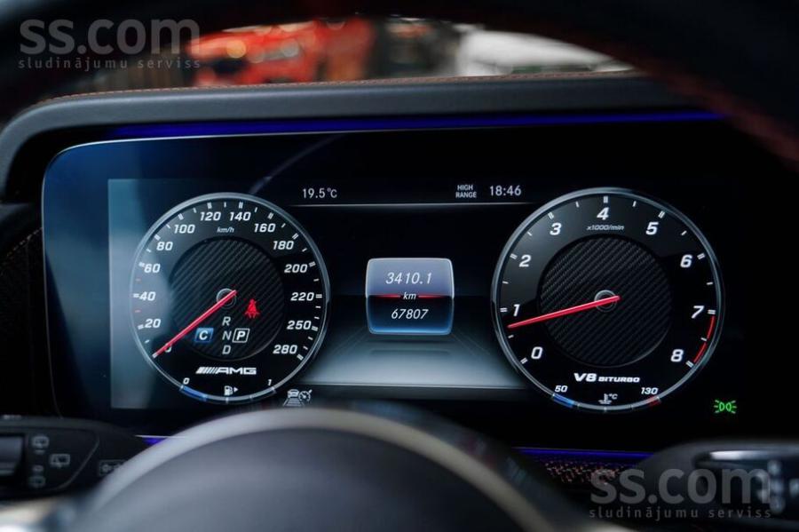 Melns Mercedes-Benz G63 AMG 2019 Rīga, ar dzinēja tilpumu 4.00 L un nobraukumu 65 tūkst. km par 135000 €, foto 19 vietnē AUTOMOTO.COM.LV