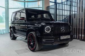 Black Mercedes-Benz G63 AMG 2019 in Riga, with an engine capacity of 4.00 L and mileage of 102 thousand km for 125000 €, photo  on AUTOMOTO.COM.LV