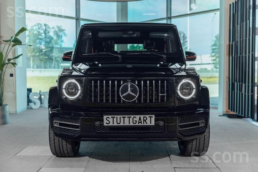 Black Mercedes-Benz G63 AMG 2019 in Riga, with an engine capacity of 4.00 L and mileage of 102 thousand km for 125000 €, photo 3 on AUTOMOTO.COM.LV