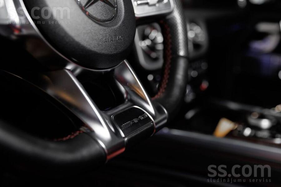 Black Mercedes-Benz G63 AMG 2019 in Riga, with an engine capacity of 4.00 L and mileage of 102 thousand km for 125000 €, photo 14 on AUTOMOTO.COM.LV