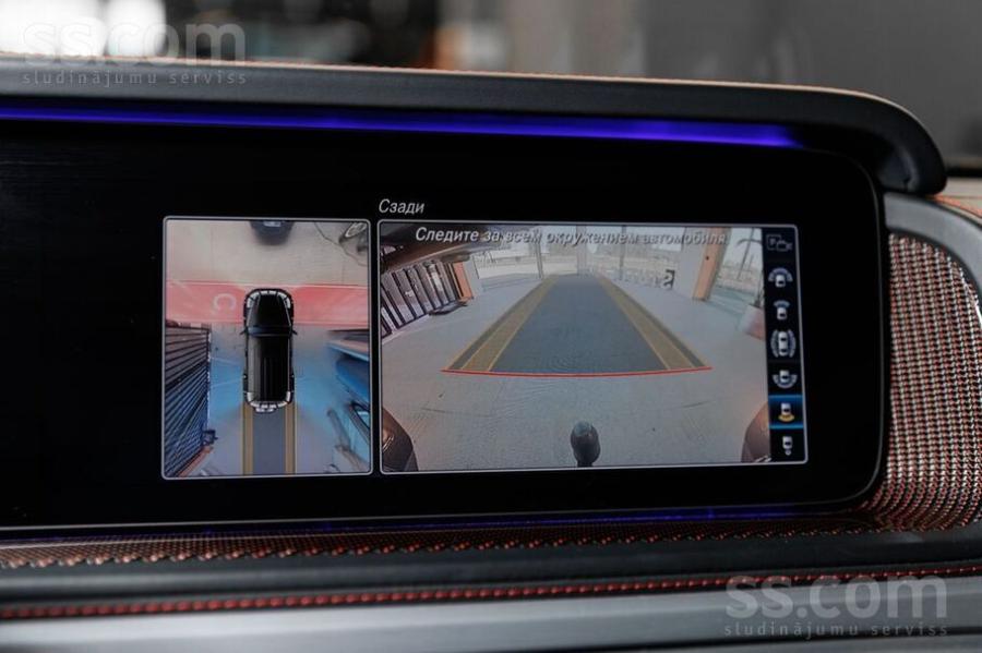 Black Mercedes-Benz G63 AMG 2019 in Riga, with an engine capacity of 4.00 L and mileage of 102 thousand km for 125000 €, photo 18 on AUTOMOTO.COM.LV