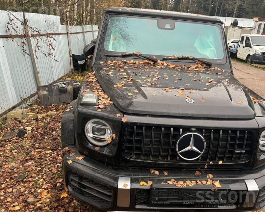 Черный Мерседес Г63 АМГ 2020 в Рига, объемом двигателя 4.00 л и пробегом 0 тыс. км за 34000 €, фото 1 на AUTOMOTO.COM.LV
