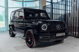Black Mercedes-Benz G63 AMG 2020 in Riga, with an engine capacity of 3.98 L and mileage of 102 thousand km for 125000 €, photo  on AUTOMOTO.COM.LV