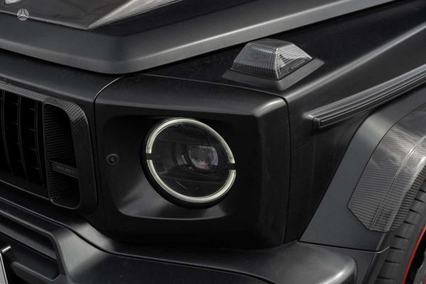Black Mercedes-Benz G63 AMG 2021 in Vilnius, with an engine capacity of 3.98 L and mileage of 99 thousand km for 179990 €, photo 9 on AUTOMOTO.COM.LV